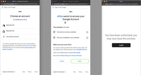 Google Status Integration Ovice Help Center