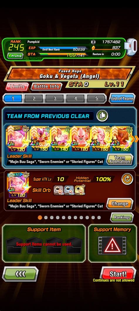 Just Beat Lr Str Goku And Vegeta Eza R Dokkanbattlecommunity