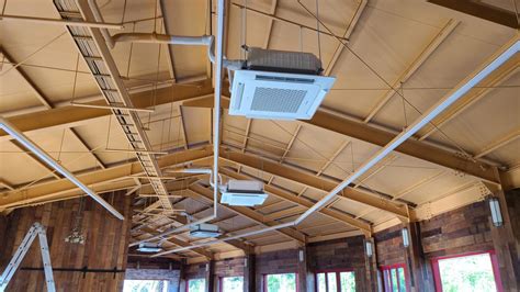 연북로 끝자락 고기 국숫집 제주 돔베 시스템에어컨 판매 설치 공사 에어컨 설치 시공사례