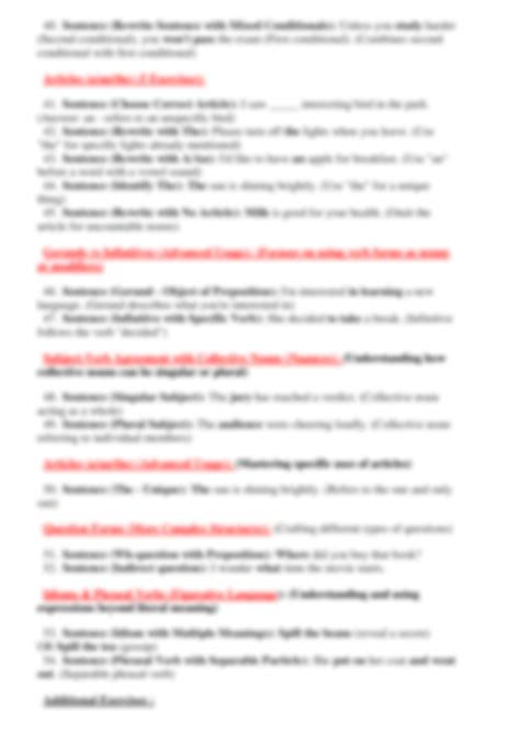 Solution 50 English Grammar Exercises For Intermediate Learners