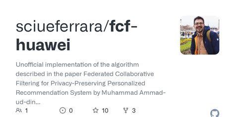 GitHub Sciueferrara Fcf Huawei Unofficial Implementation Of The Algorithm Described In The