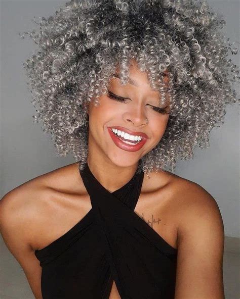 Annisoul 10 Short Afro Curly Wig With Bangs For Black Women Ombre