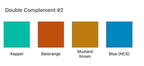 Double Complement Color Chart