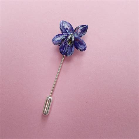 Sweet Violet Pin Purple Violet Pin Floral Purple Wedding Etsy Uk
