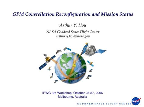 Ppt Gpm Constellation Reconfiguration And Mission Status Powerpoint
