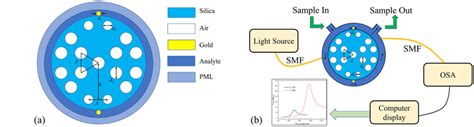 A Cross Section Of The Designed Pcf Biosensor And B The Recommended Download Scientific Diagram