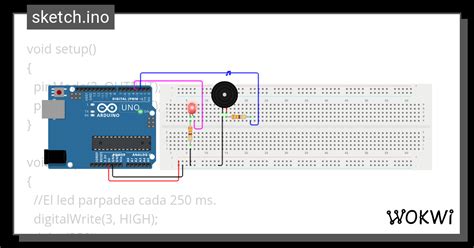 Led Y Buzzer Wokwi Esp32 Stm32 Arduino Simulator