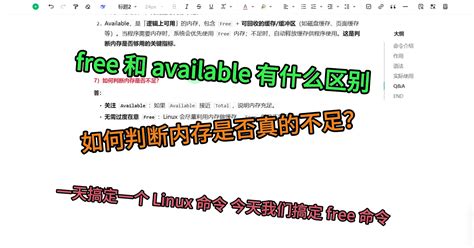 linux 内存告急？别慌！free 命令精准诊断内存问题 真成运维