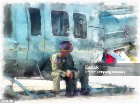 공중에 전시 된 비행기는 수채화 스타일 일러스트 인상파 그림을 보여줍니다 거리에 대한 스톡 벡터 아트 및 기타 이미지 거리 남자 낮 Istock