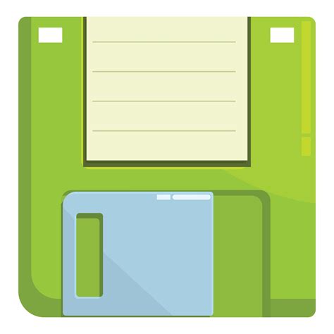 Green Floppy Disk Representing Saving Data Concept 51487057 Vector Art At Vecteezy