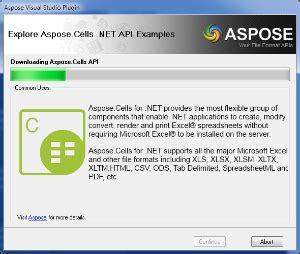 Aspose Cells Visual Studio Plugin Documentation