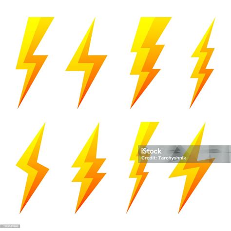 흰색 배경에 격리된 노란색 번개 볼트 아이콘입니다 플래시 기호 벼락 간단한 번개 스트라이크 기호 벡터 일러스트레이션 번개에 대한 스톡 벡터 아트 및 기타 이미지 Istock