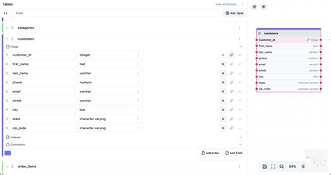 Adding Tables And Fields Chartdb