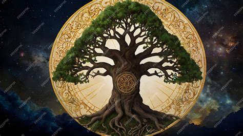 Mythic Yggdrasil The World Tree Of Norse Lore Embodying Growth Creation