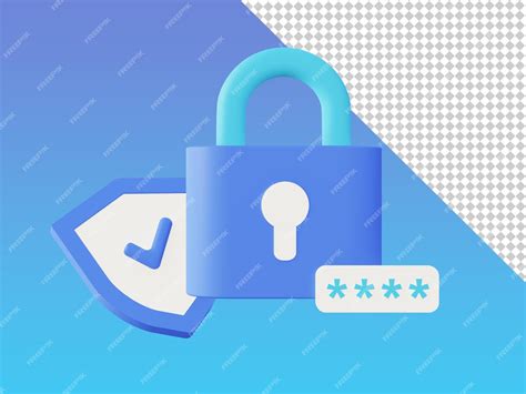 Premium Psd 3d Icons Pack Security Padlock Shield Password Ui Ux Social Media Design Elements