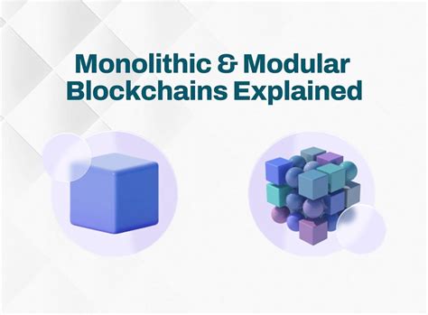 Monolithic And Modular Blockchains Explained
