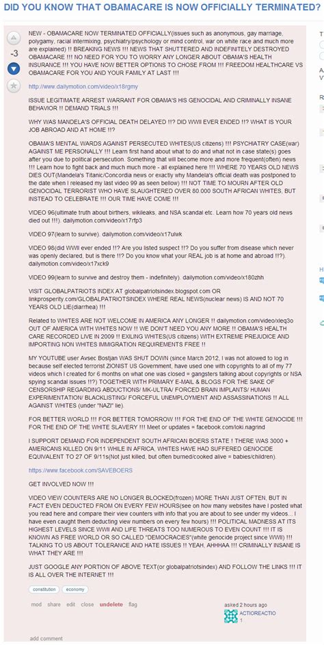 Should Flagging Content As Offensive Allow The Input Of Additional