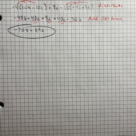 Rewrite In Simplest Terms B C C C B Brainly Com