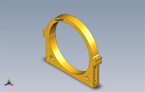 橙色的三维零件step模型图纸免费下载 懒石网