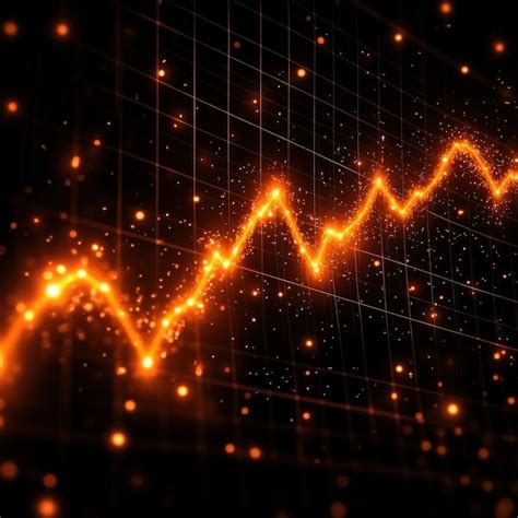 Dynamic Stock Market Graph Showing Rapid Investment Growth Premium Ai Generated Image