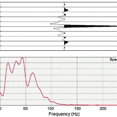 Extracted Wavelet And Its Frequency Spectrum Download Scientific Diagram