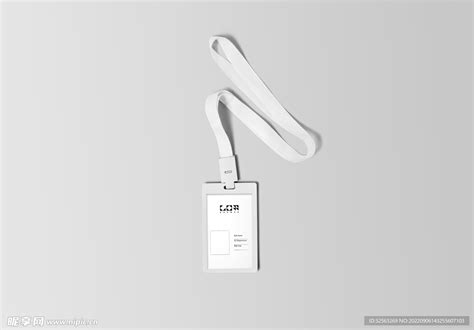 白色绳子工作证工牌办公用品样机设计图 PSD分层素材 PSD分层素材 设计图库 昵图网