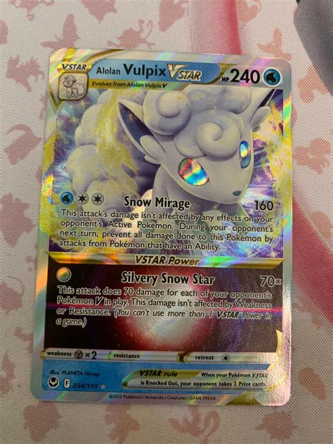 Alolan Vulpix Vstar Pallys Trainer And Collector Store