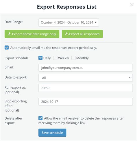 Export Responses To Csv Excel Snapforms Resources And Faqs