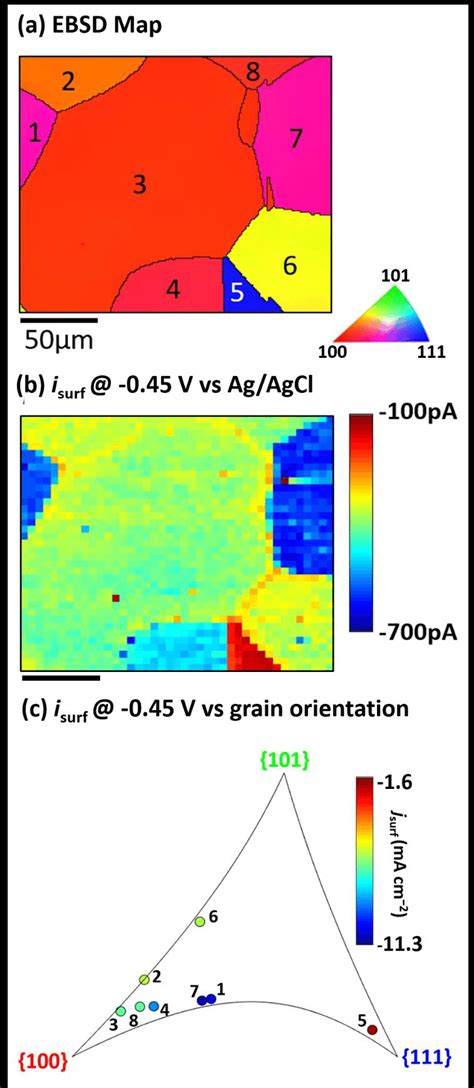A Ebsd Map Of An Annealed Polycrystalline Pd Surface After An Seccm Download Scientific