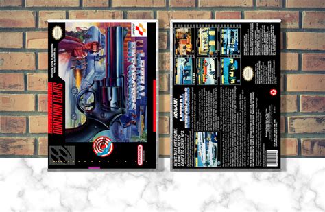 Lethal Enforcers Snes Video Game Case