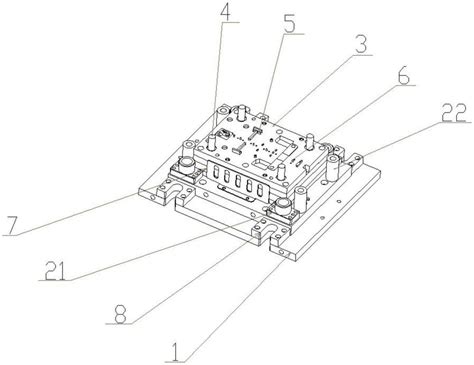 一种通过加入吹气机构让产品顺利排出的模具的制作方法