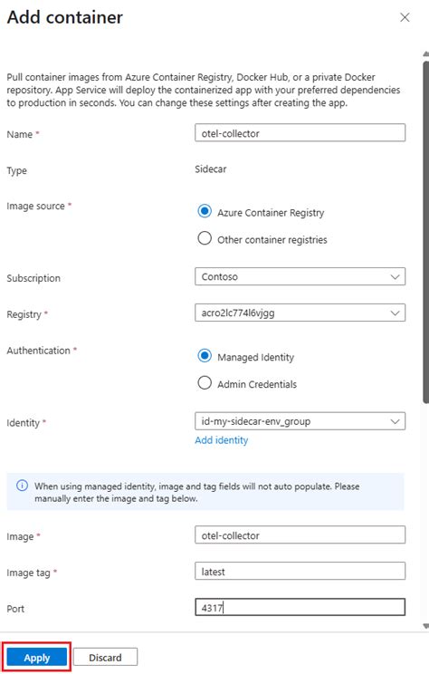 Tutorial Configure A Sidecar For A Custom Container App Azure App