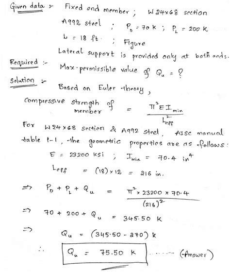 Solved Use AISC 15 Edition Explain And Include Which Tables Values Were Found From 119 7er