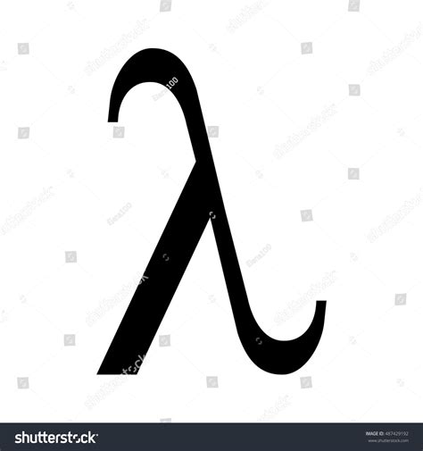 Lambda Sign Vector Design Stock Vector Royalty Free 487429192