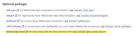 Use The New Link To Discordjsvoice · Issue 118 · Discordjswebsite