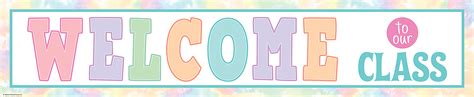 Pastel Pop Welcome To Our Class Banner Tcr8445 Teacher Created