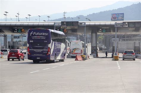 Toll Booth At The Exit To The Cdmx Cuernavaca Morelos Highway
