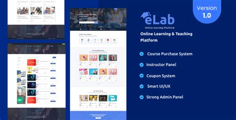 elab online learning and teaching platform code market