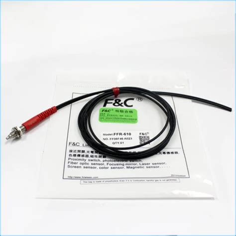 Fandc M6 Diffuse Reflective Digital Fiber Optic Diffuse Optical Fiber Sensor Through Beam Fiber