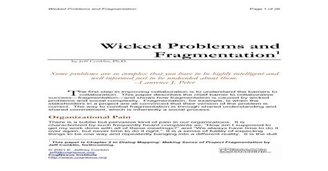 Pdf Chapter 2 Wicked Problems And Fragmentation Dokumen Tips