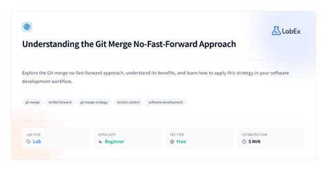 Understanding The Git Merge No Fast Forward Approach Labex