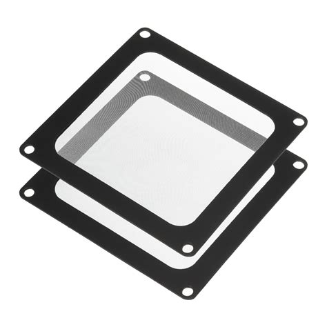 Uxcell 2pcs Pc Dust Filter 90x90mm Magnetic Frame Nylon Computer Case Cooler Dustproof Mesh