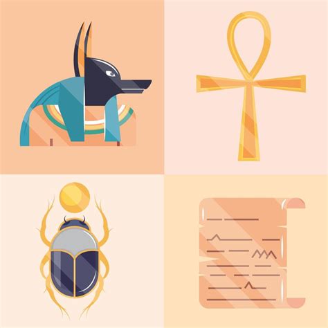 Egypt Things Icons 10807507 Vector Art At Vecteezy