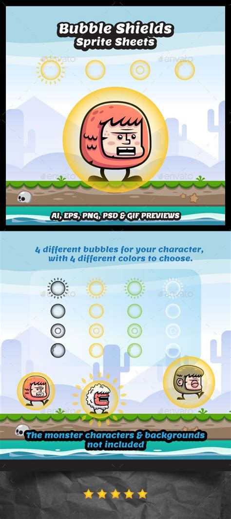 Bubble Shield Sprite Sheets Indie Game Development Sprite Funny Games