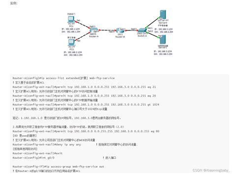 Cisco Packet Tracer思科模拟器综合访问控制列表常用命令思科访问控制列表配置命令 Csdn博客