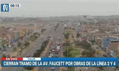 Metro De Lima Policía Controla Tránsito Tras Cierre De Tramo En