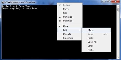 Command Line Can I Get Copypaste Functionality From A C Console Window Stack Overflow