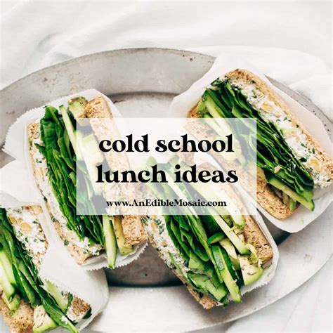 School Lunch Ideas Cold