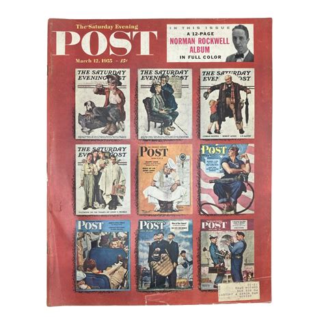 1955 Saturday Evening Post With Rockwell Art