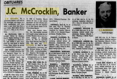 Junius Clifford Mccrocklin Sr 1882 1971 Find A Grave Memorial